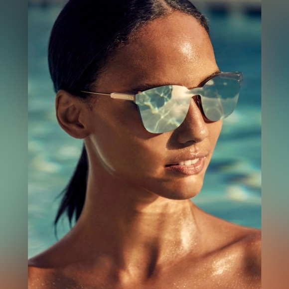 Dior | Accessories | Nwt 42 Dior Colorquake2 Rectangle Sunglasses Blue ...